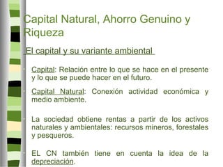 Economía Ambiental | Tema 6 | Indicadores Ambientales. Contabilidad ...