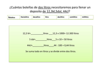 Tema 6. sistema métrico decimal | PPTX