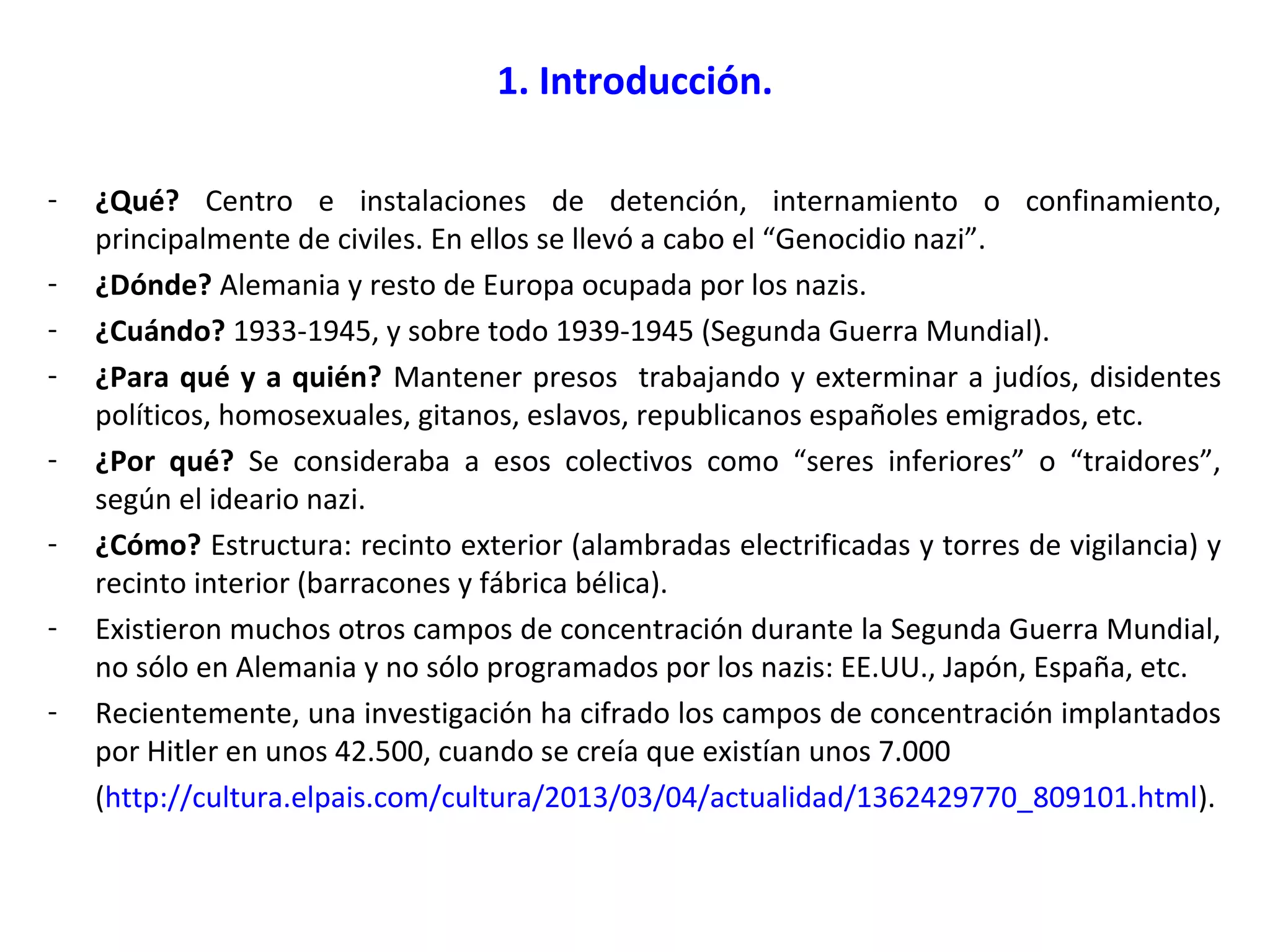 Tema 6. campos de concentración | PPT