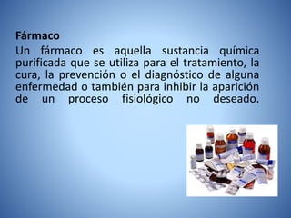 Tema 6 concepto de fármaco y receptor | PPTX