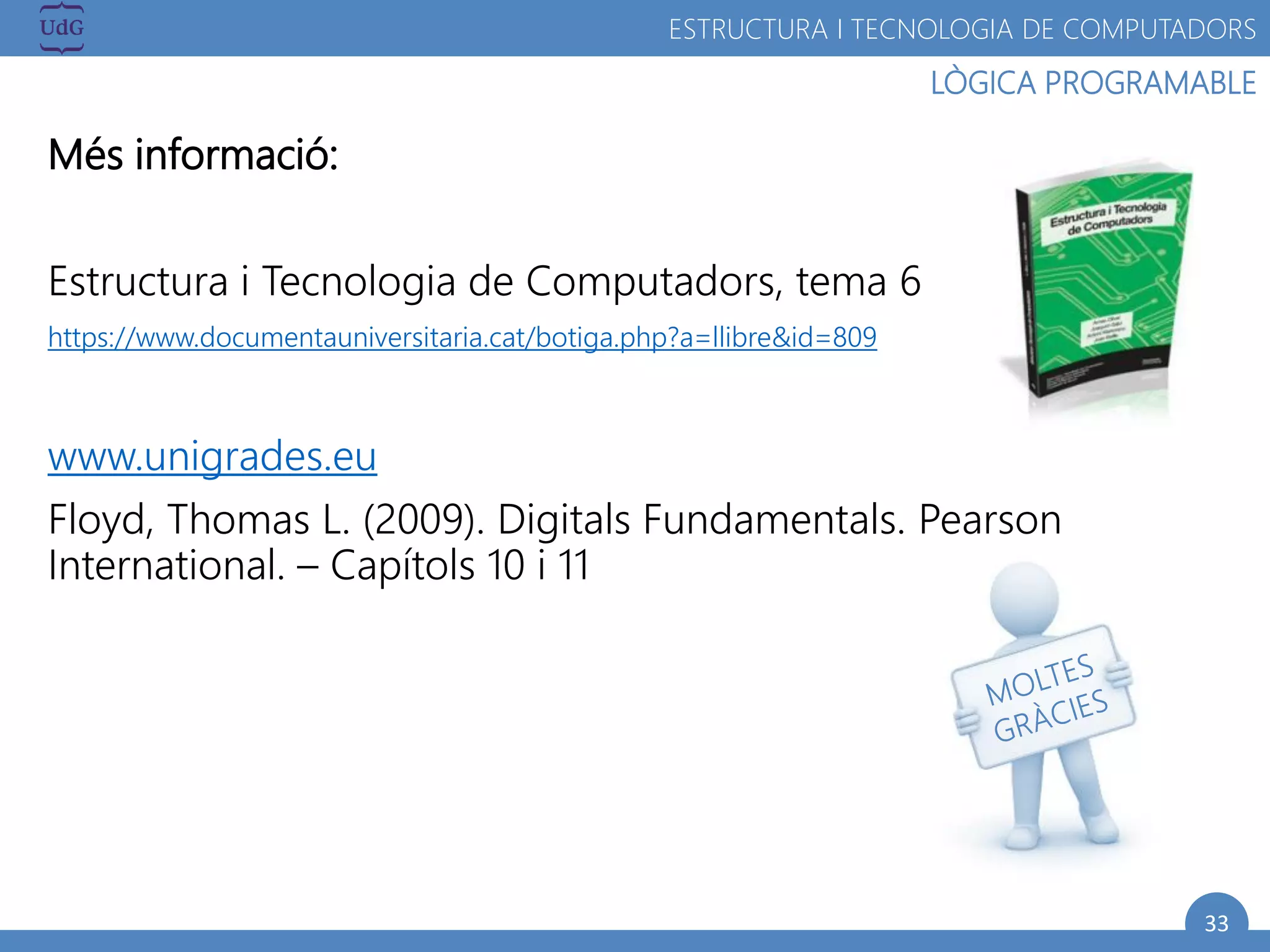 Tema 6 Lògica Programable | PPT
