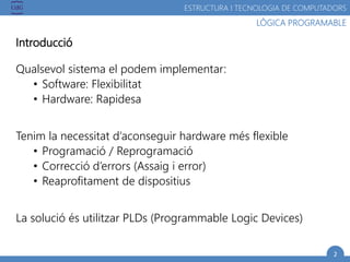 Tema 6 Lògica Programable | PPT