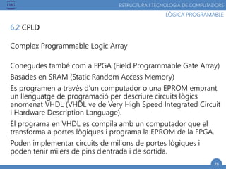 Tema 6 Lògica Programable | PPT
