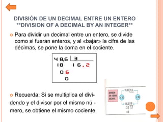 Tema 6. los números decimales | PPTX