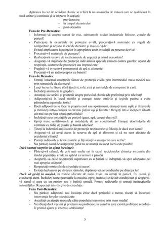 Reguli de comportare in caz de dezastre | PDF