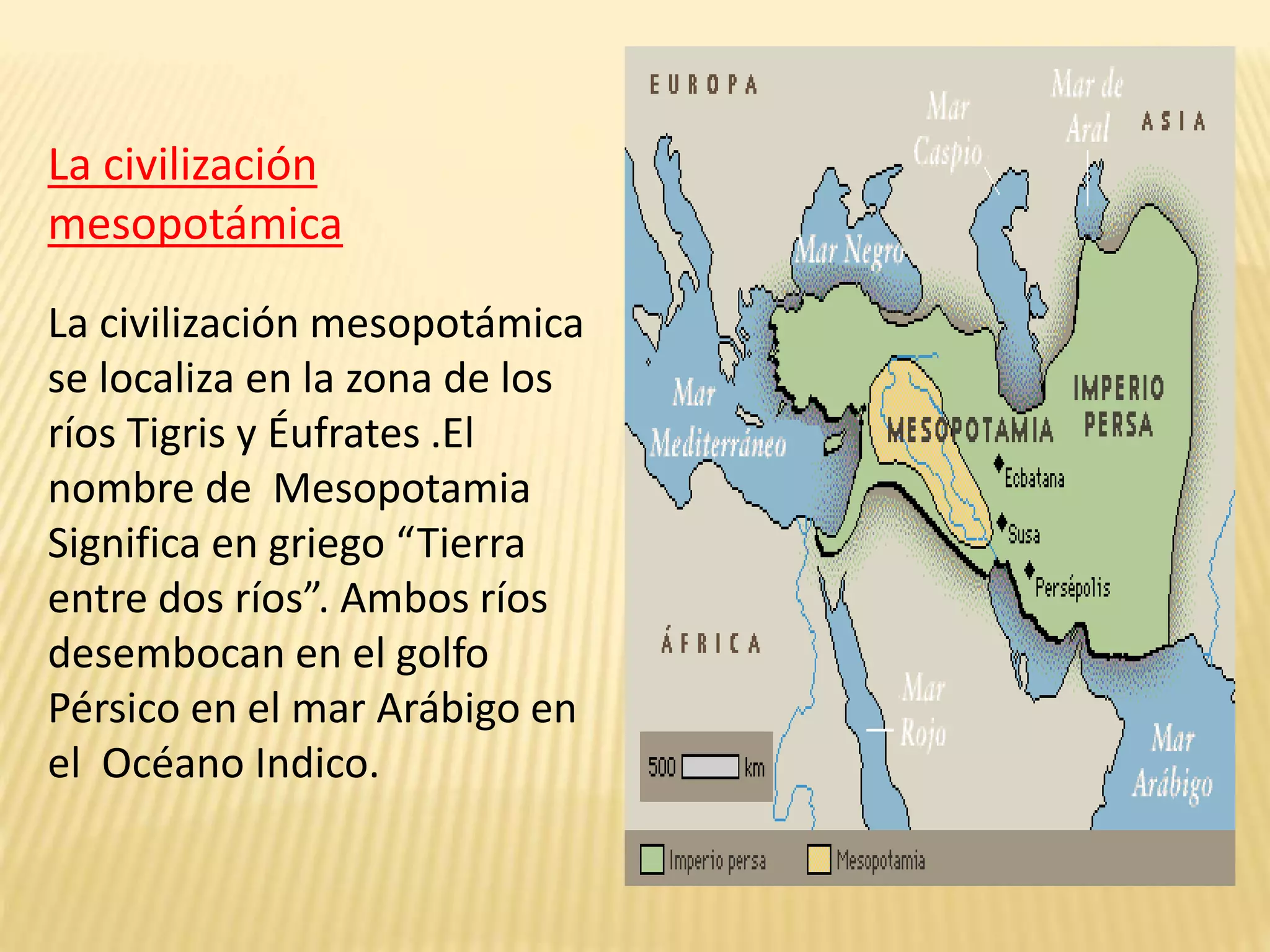 Tema 6 1eso. Mesopotámia. Tierra entre dos ríos. | PPTX