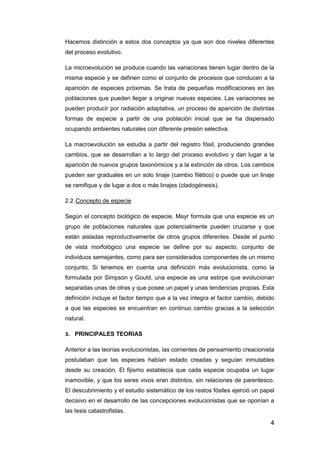 Tema 65.la naturaleza de la evolución | PDF
