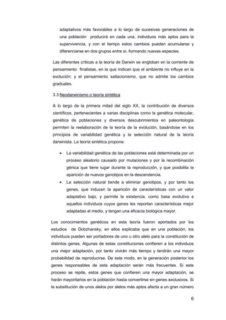 Tema 65.la naturaleza de la evolución | PDF
