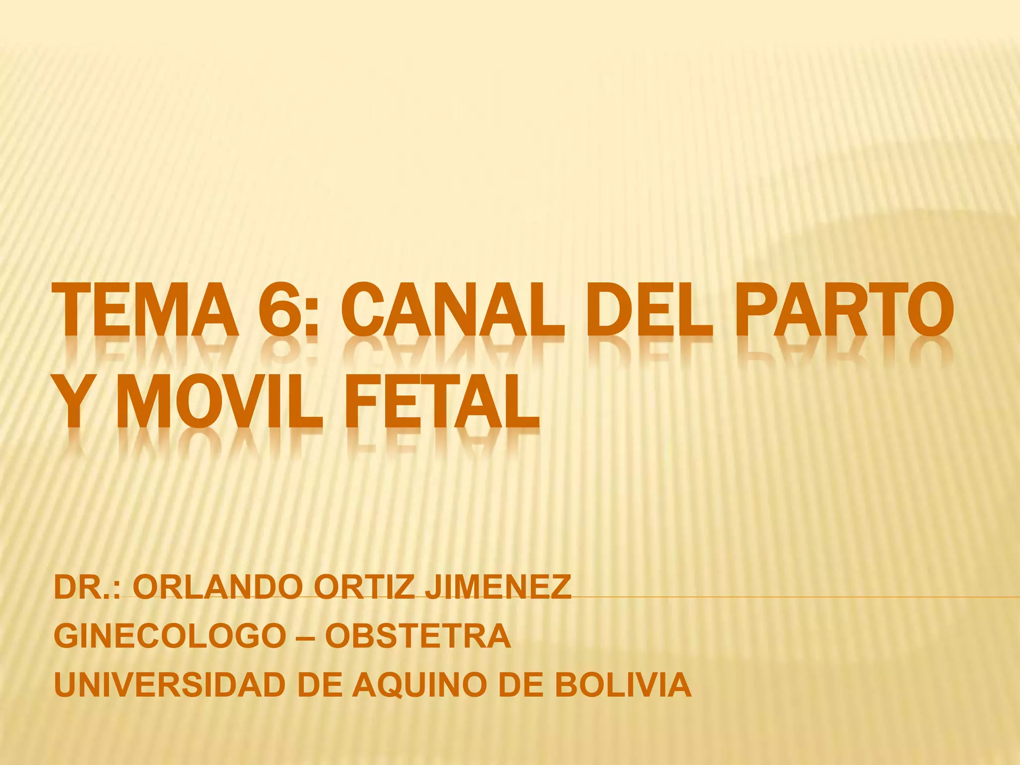 Canal Del Parto Y Movil Fetalppt
