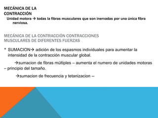 Tema 6 contracción del musculo esqueletico | PPTX