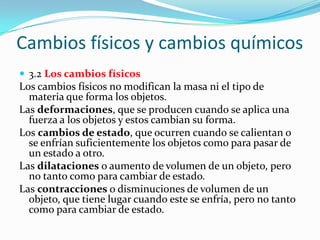 Tema 6 La materia y sus cambios | PPTX