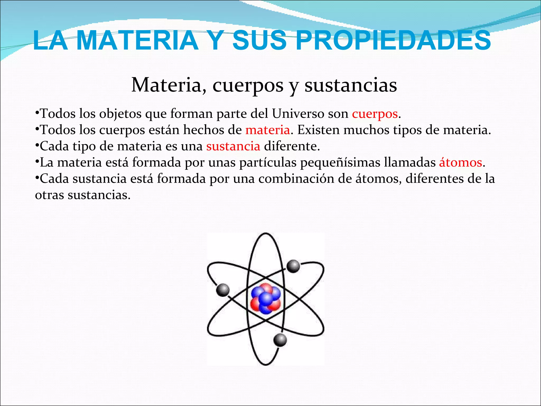 Tema 6 la materia y sus transformaciones | PPT