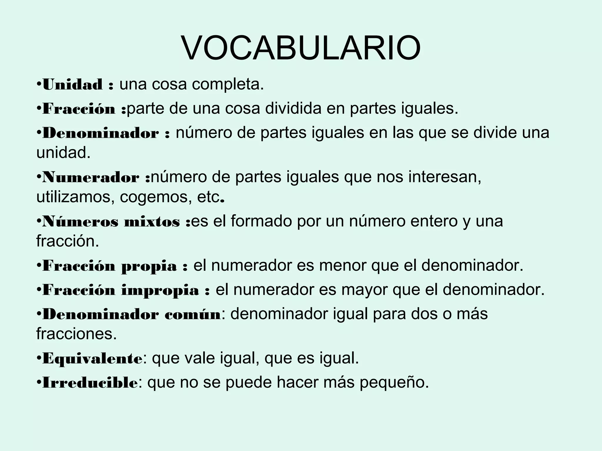 Tema 6 las fracciones introduccion | PPT