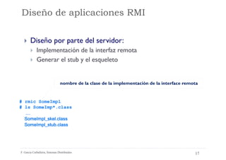Tema RMI en java e invocación utilizando | PDF