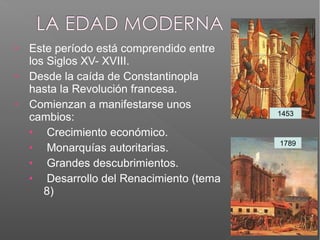 Tema 7. La Edad Moderna | PPT