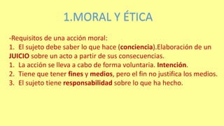Tema 7: La moral y la ética | PPTX