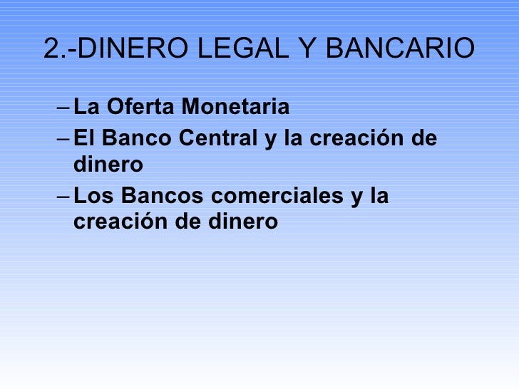 Tema 7 Dinero Y O. Monetaria - prestamos fiduciarios wikipedia