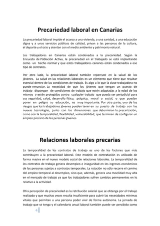 Tema 7 precariedad laboral | PDF