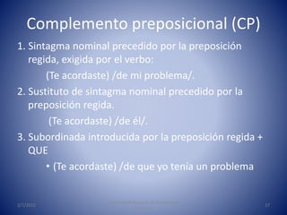 Tema 7. Tipos de oraciones | PPTX