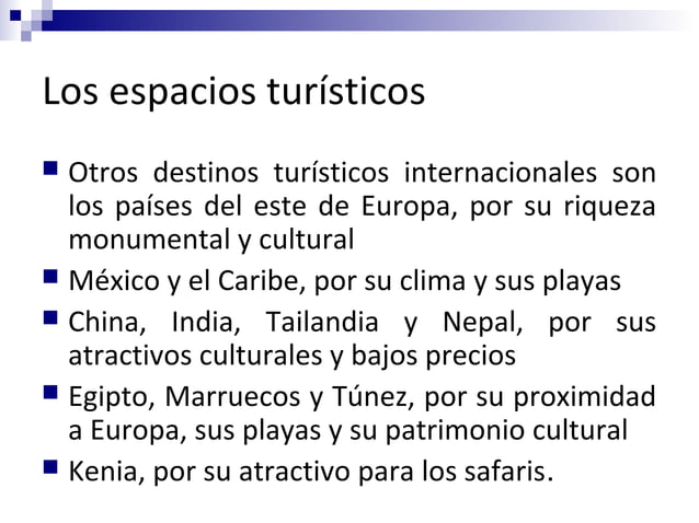 Tema 8 5 el turismo | PPT