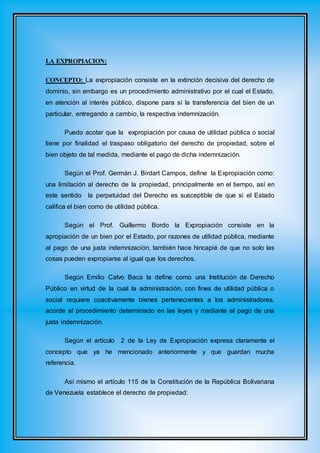 LA EXPROPIACION. | DOCX
