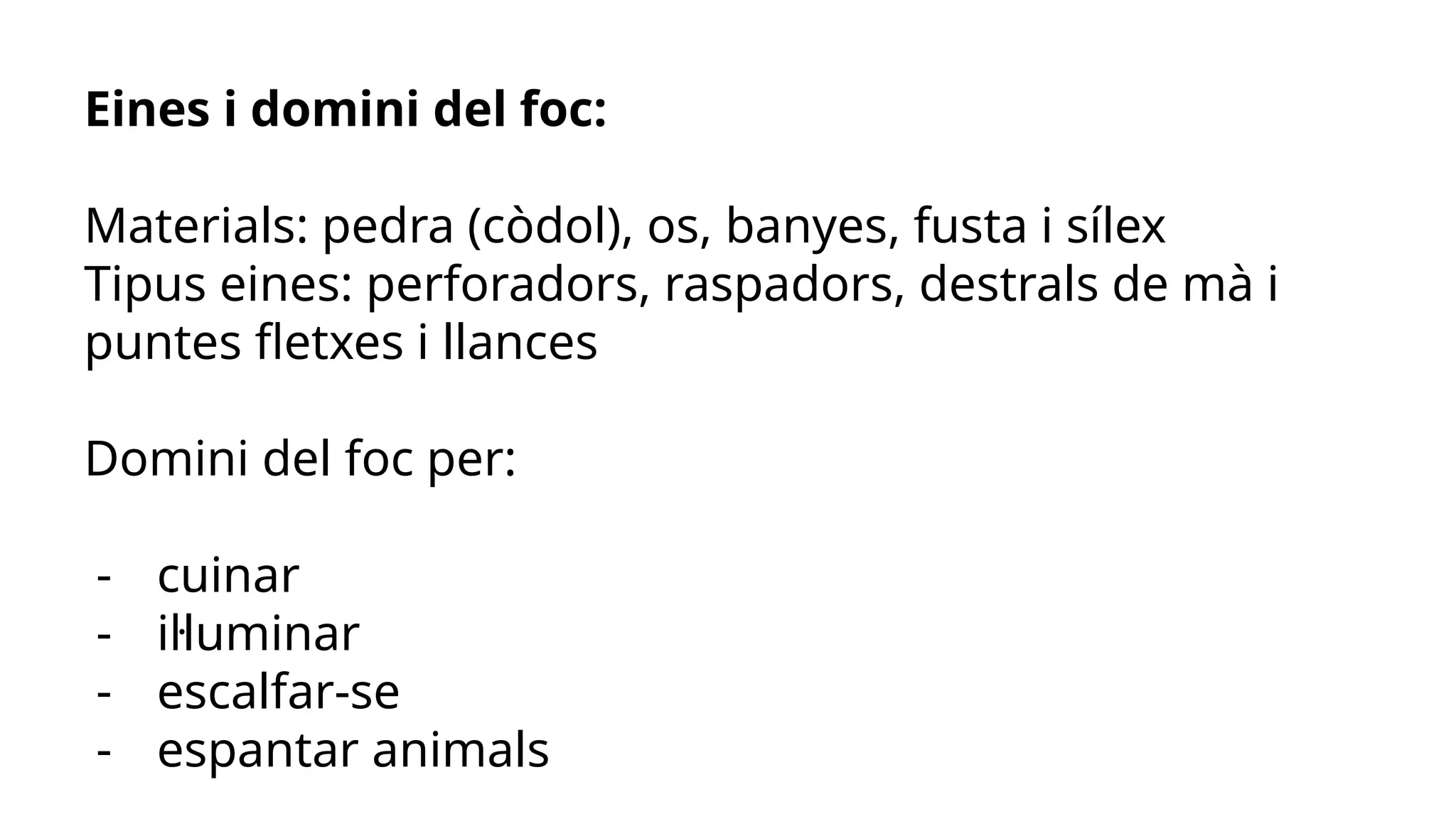 LA PREHISTÒRIA (etapes i fonts, origen i evolució humana, paleolític ...