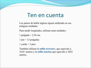 Tema 8: La medida de la longitud. | PPT