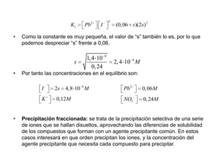 Tema 8: Reacciones de precipitación | PPTX