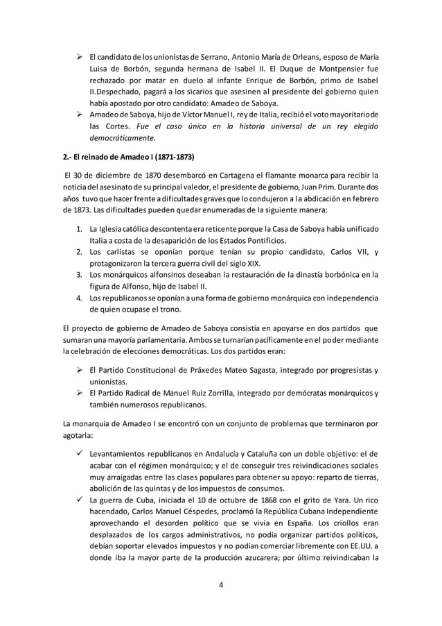 Tema 8 El Sexenio Revolucionario 1868 1874 Pdf Descarga Gratuita