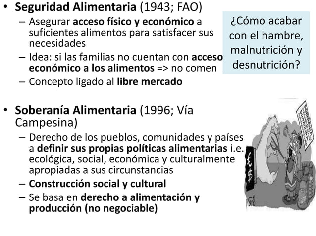 Seguridad y soberanía alimentaria | PPTX