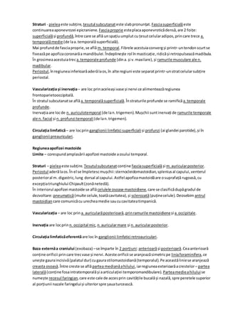 Anatomie Topografică: Regiunea capului | DOCX
