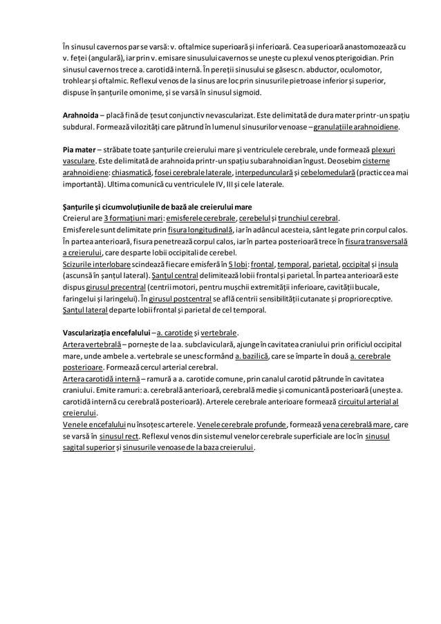 Anatomie Topografică: Regiunea capului | DOCX