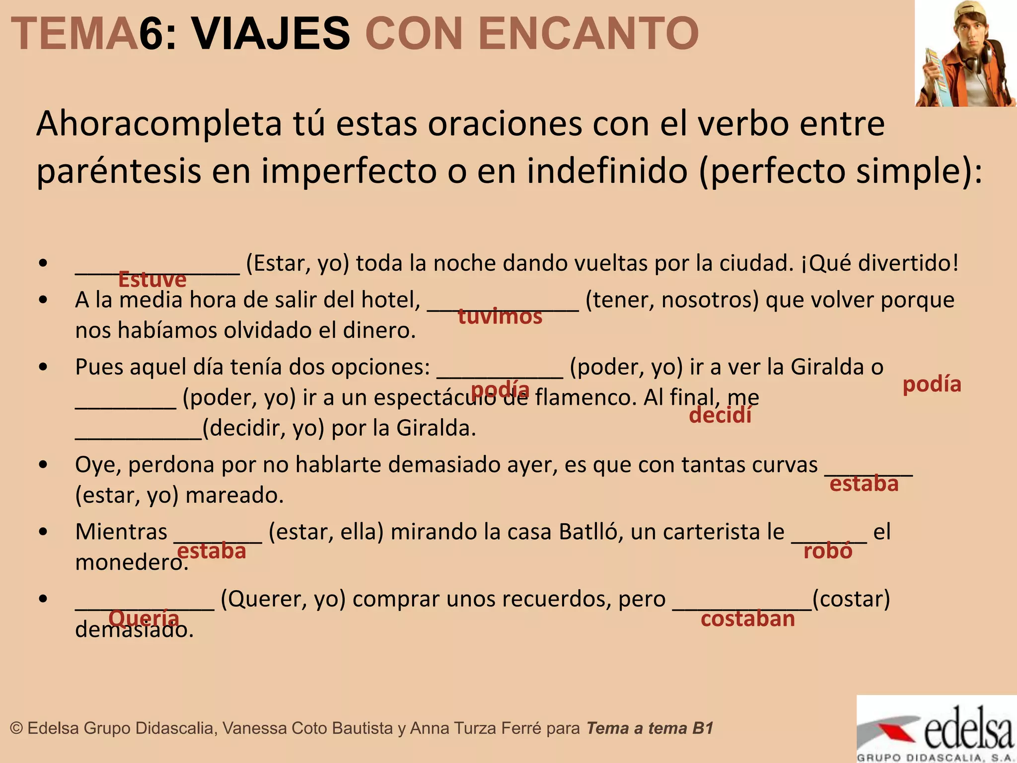 imperfecto vs. indefinido | PPSX