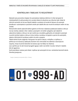 Kontrollimi Teknik I Automjeteve Te Lehta | PDF