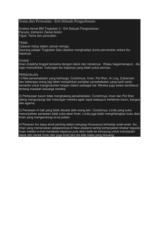 Tema dan persoalan | DOCX