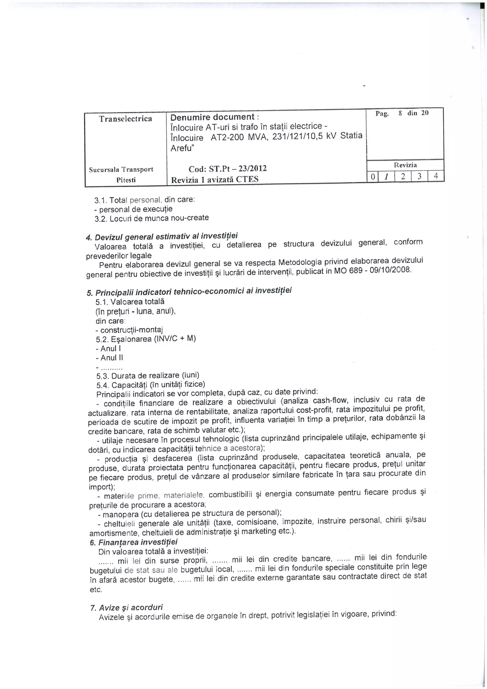 Tema de proiectare statia arefu | PDF