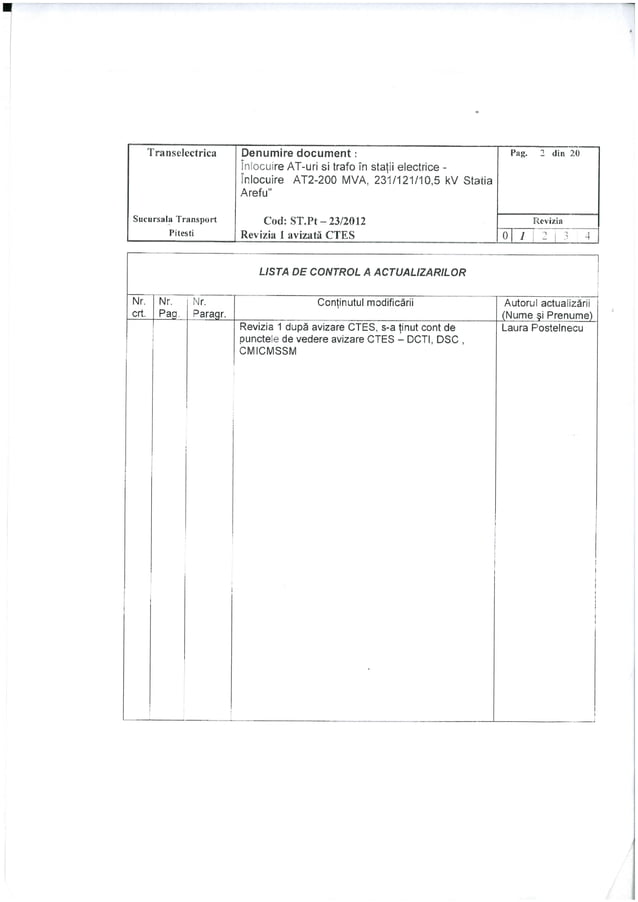 Tema de proiectare statia arefu | PDF