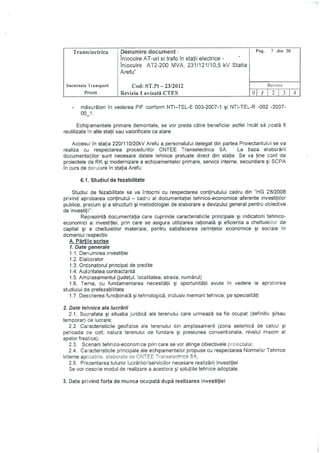 Tema de proiectare statia arefu | PDF