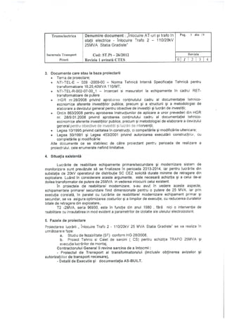 Tema de proiectare statia gradiste | PDF