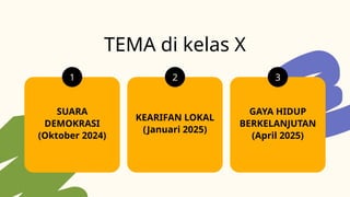 Powerpoint P5 tema suara demokrasi kelas x fase e | PPTX