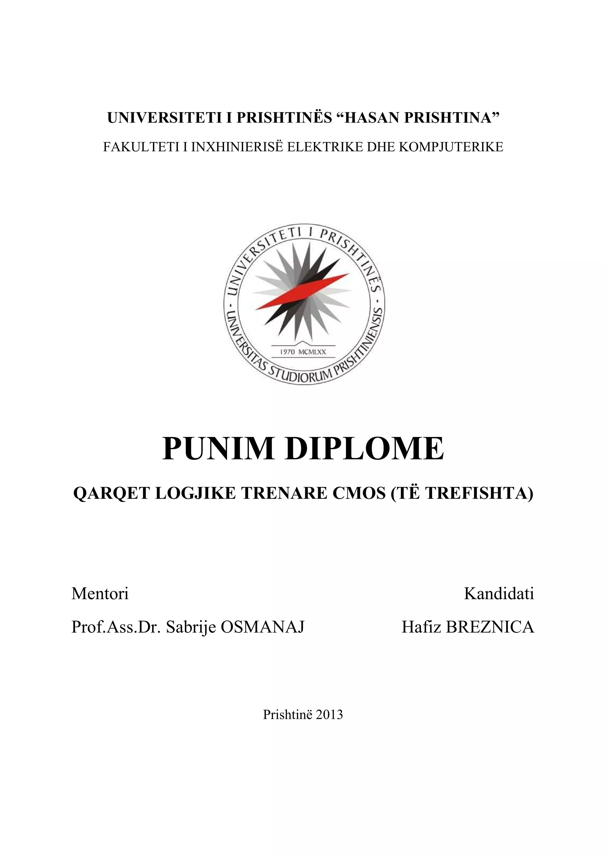 QARQET LOGJIKE TRENARE CMOS (TË TREFISHTA) | PDF