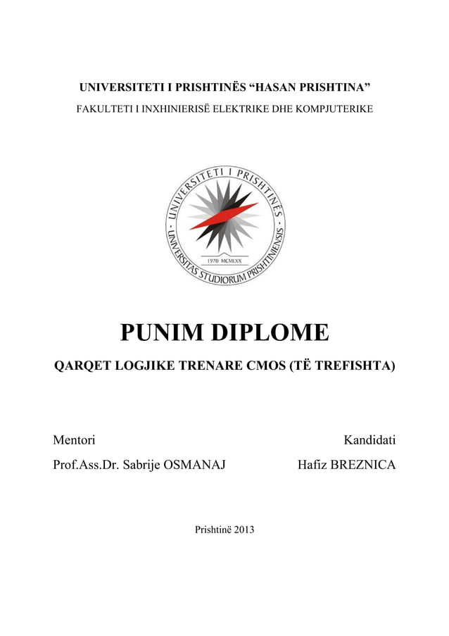 QARQET LOGJIKE TRENARE CMOS (TË TREFISHTA) | PDF