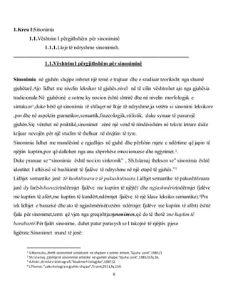 Sinonimia e me se te kryeres me te kryeren e tejshkuar | PDF