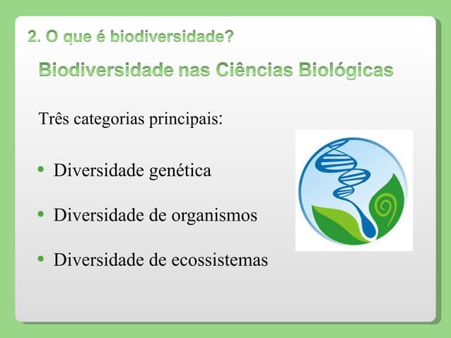 Biodiversidade e aspectos biológicos