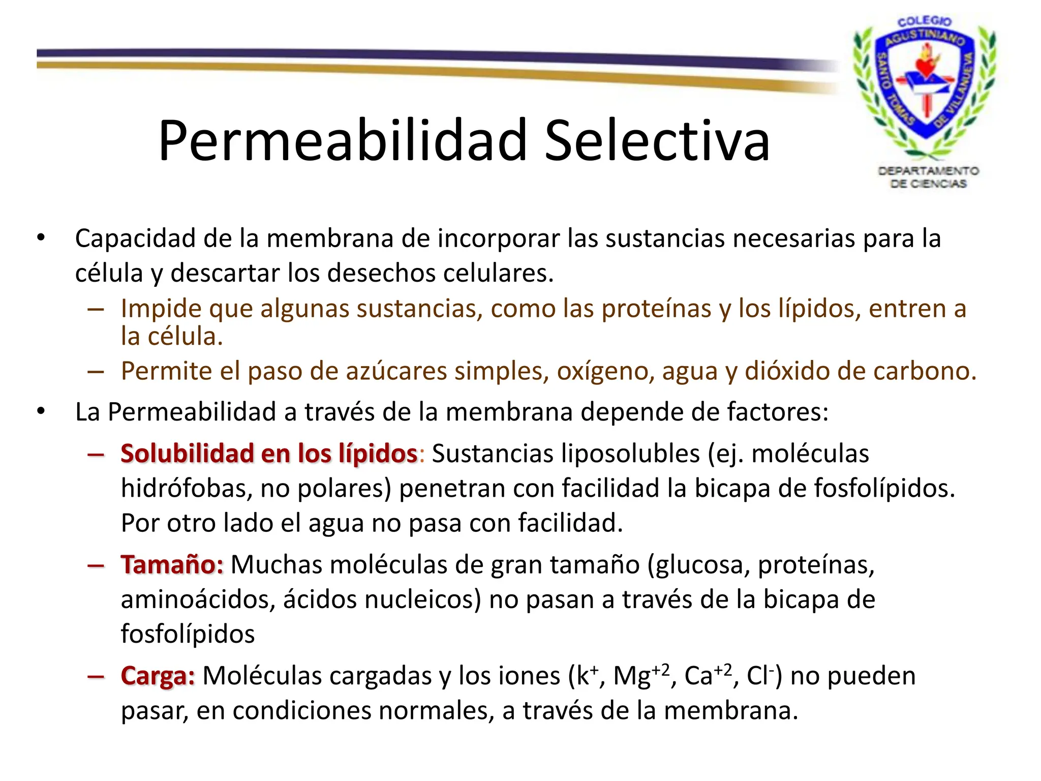 Tema IV- Transporte celular. Transporte activo pasivo difusión, ósmosis ...