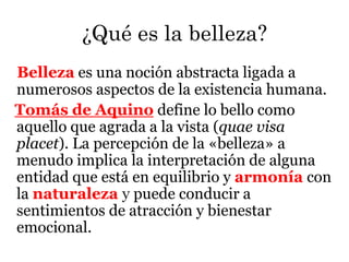 Tema la belleza | PPTX