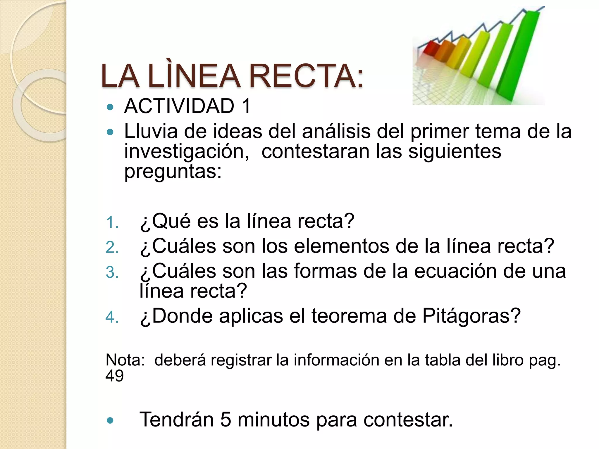 Tema linea recta | PPT