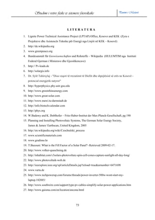 Disa veti fizike të sistemeve fotovoltaike | PDF