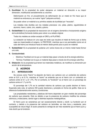 Tema metales 1 | PDF