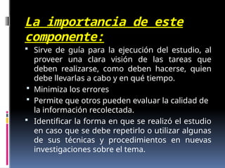 TEMA N°12. Procedimiento para recolección de información pptx | PPTX